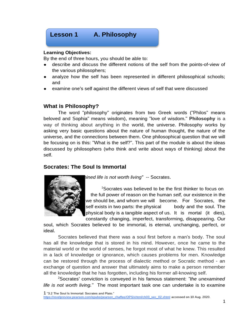 1 Handouts On UTS Philosophical Perspective | PDF | Id | Unconscious Mind