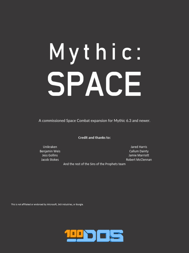Mythic SPACE | PDF | Ships | Factions Of Halo