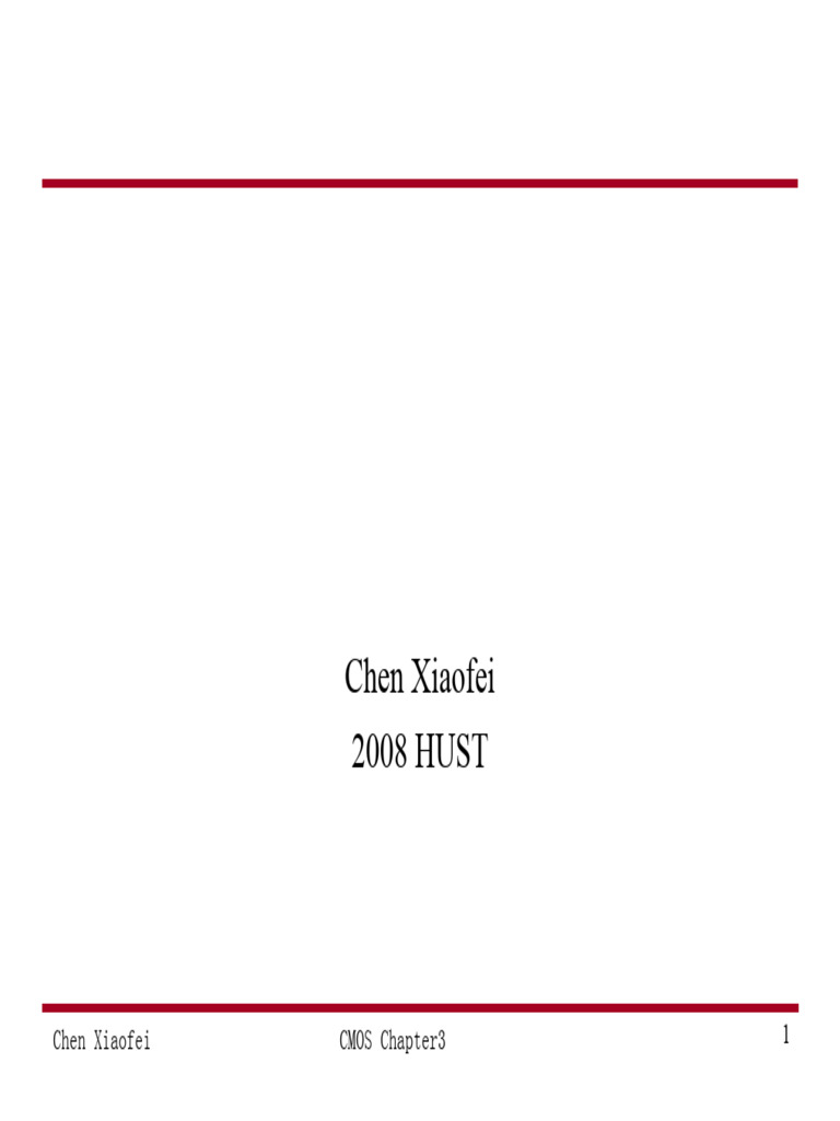 Single-Stage CMOS Amplifiers Overview | PDF | Amplifier | Cmos