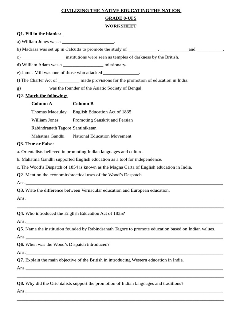 Civilizing The Native Educating The Nation | PDF | British Raj | South Asia