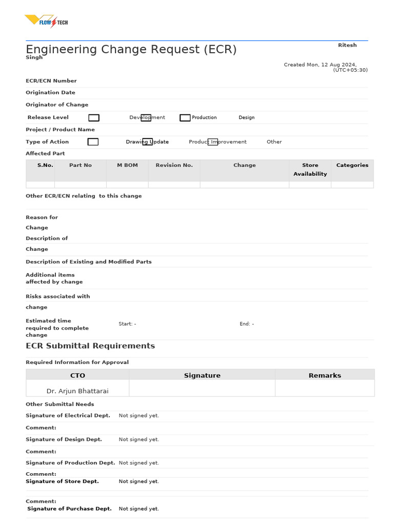 NEW_ECR FORMAT | PDF