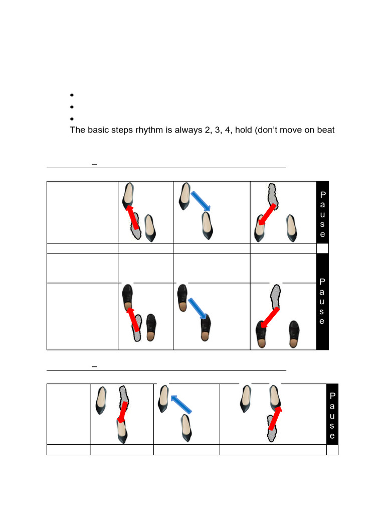 Rumba Dance Basic Steps Guide | PDF | Dances | Competitive Dance