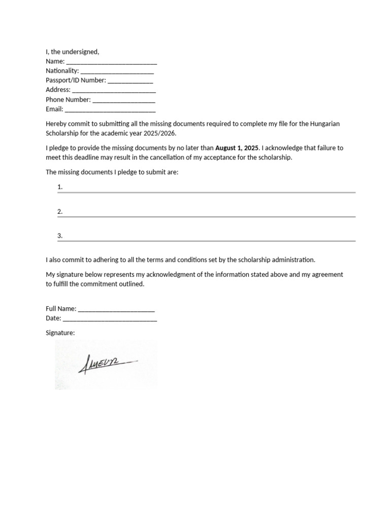 Missing Documents | PDF