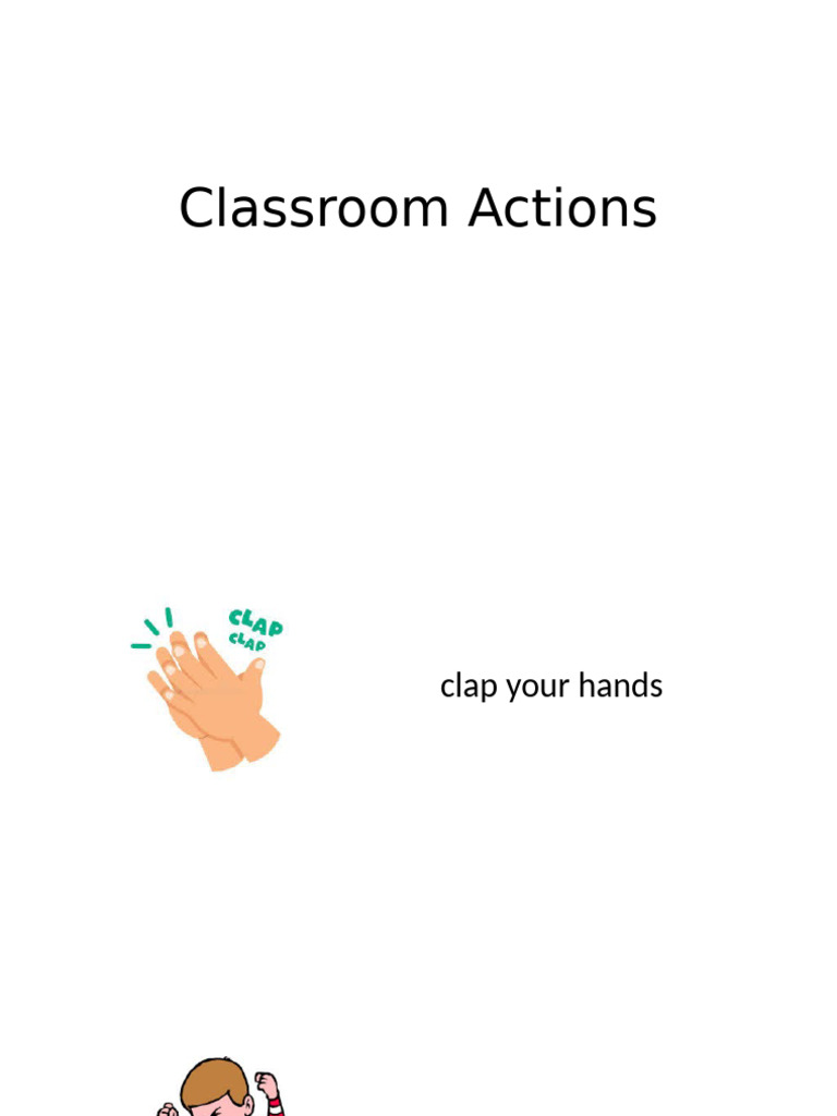 Classroom Actions | PDF