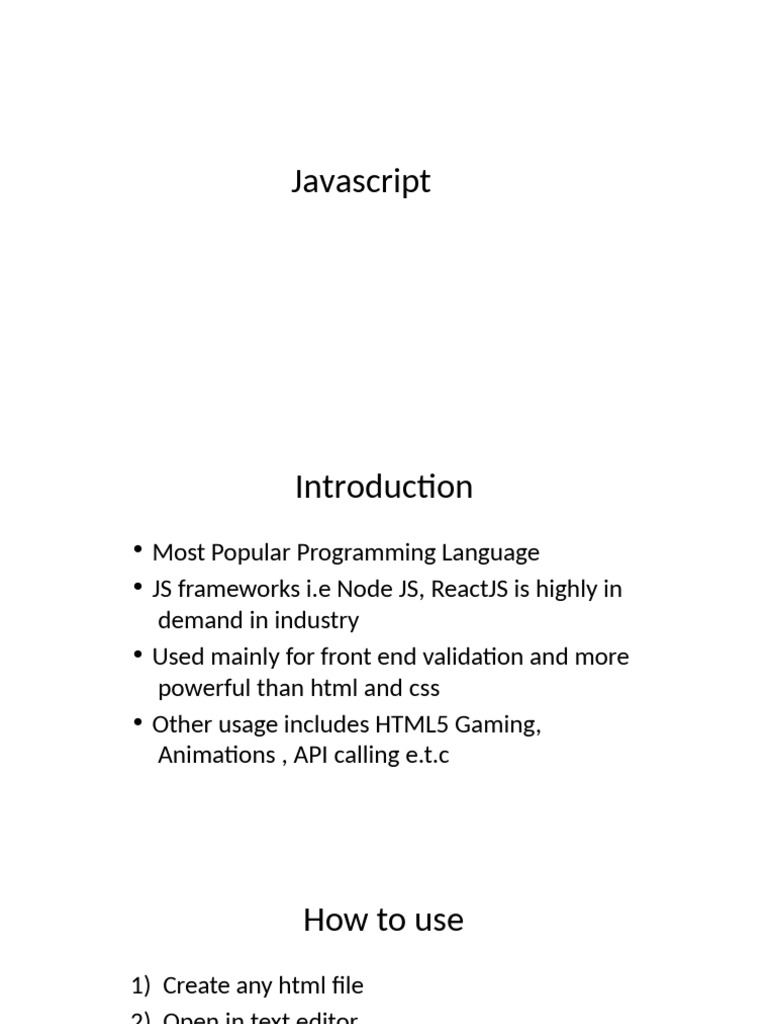Lecture 10 JS Basics | PDF | Systems Architecture | Computer Libraries
