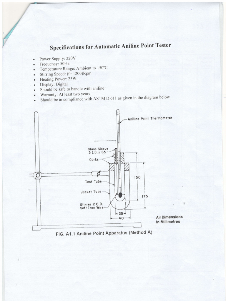 Automatic Aniline Point Tester | PDF