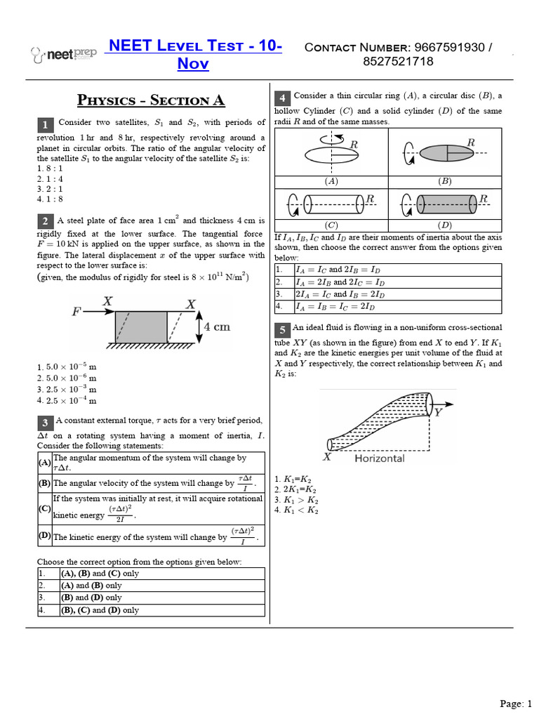 Neetprep 10th Nov | PDF | Chemical Equilibrium | Gibbs Free Energy