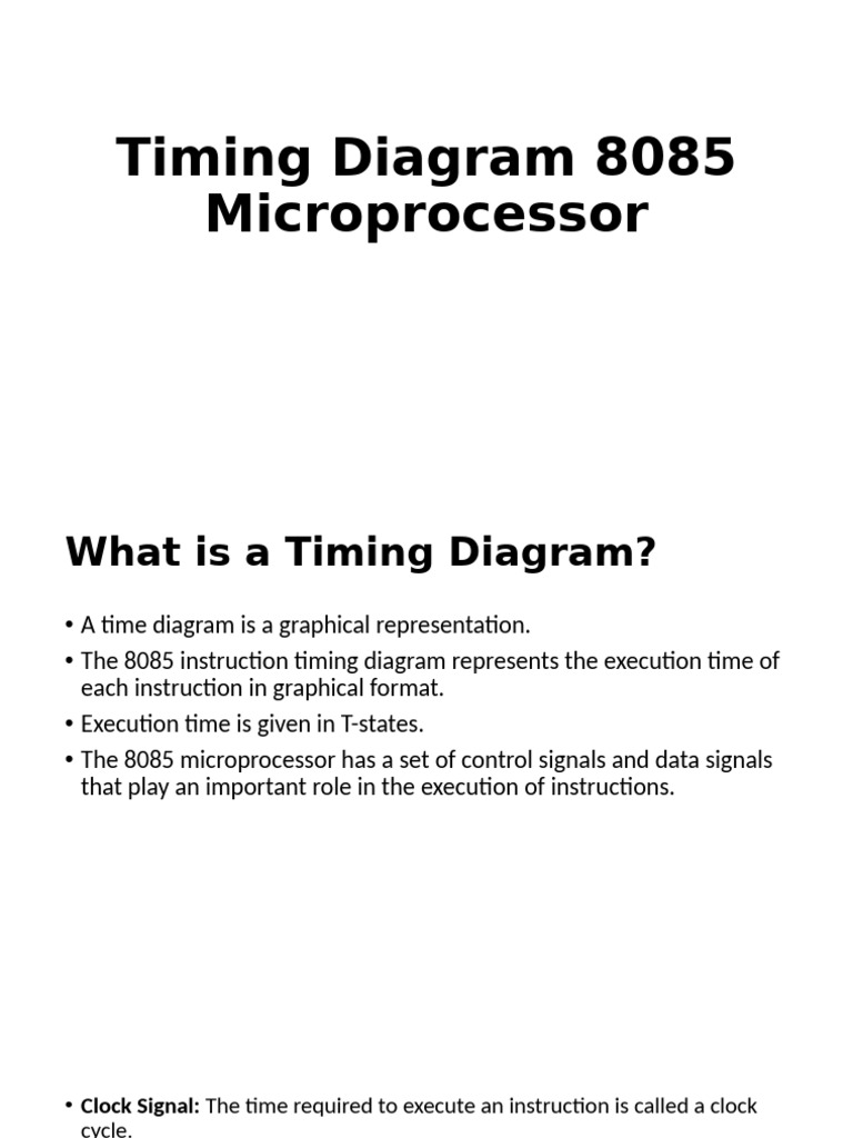 Timing Diagram 8085 Microprocessor | PDF | Input/Output | Central ... Timing Diagram 8085 Microprocessor | PDF | Input/Output | Central ...