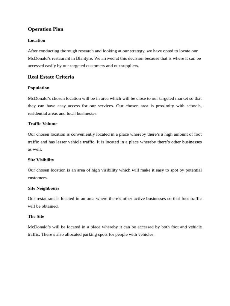 Ecb Operation Plan | PDF