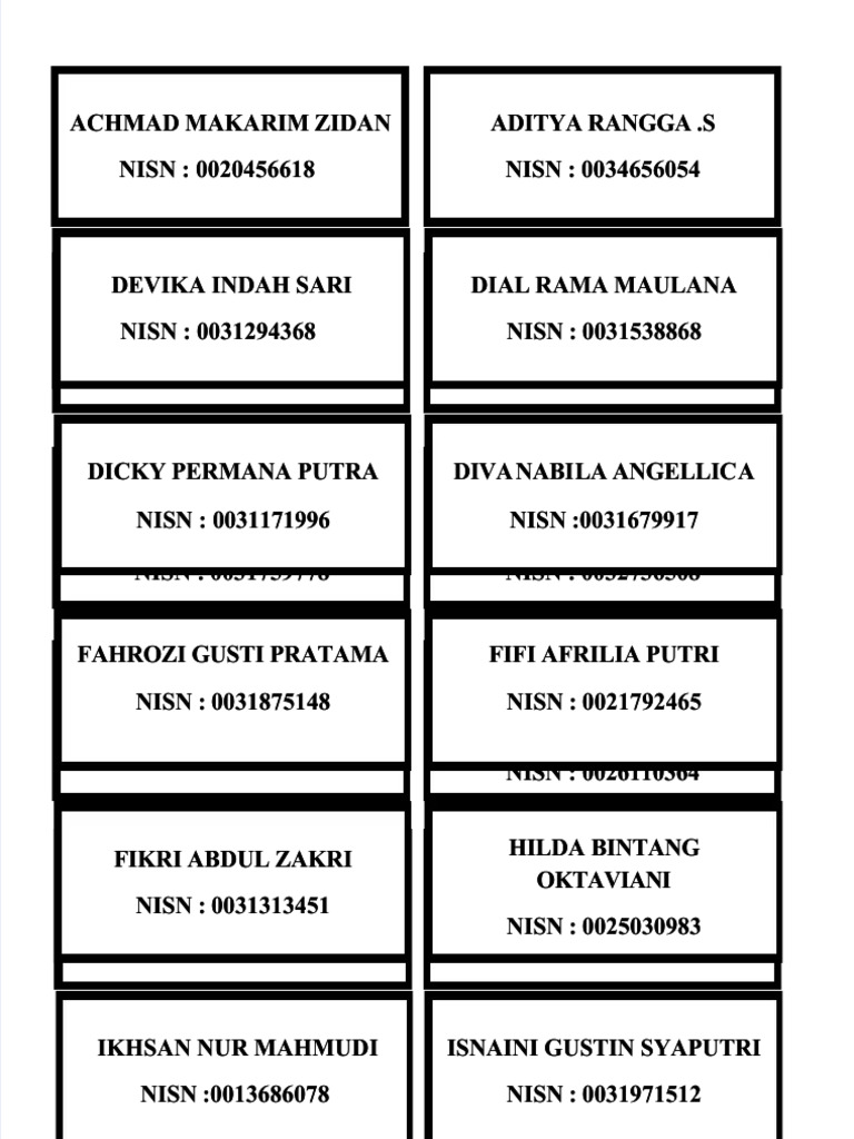 PDF Nama Untuk Cover Raport - Compress | PDF