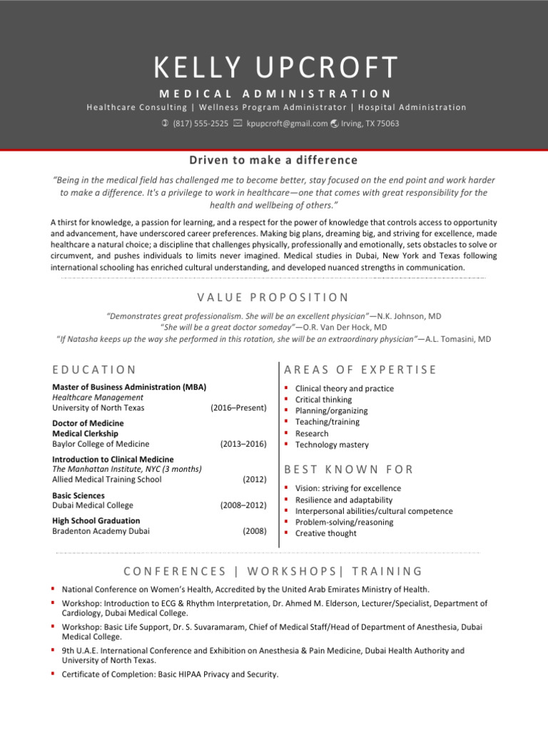 CDI CARW Graduate Sample Resume | PDF | Medical School | Nursing