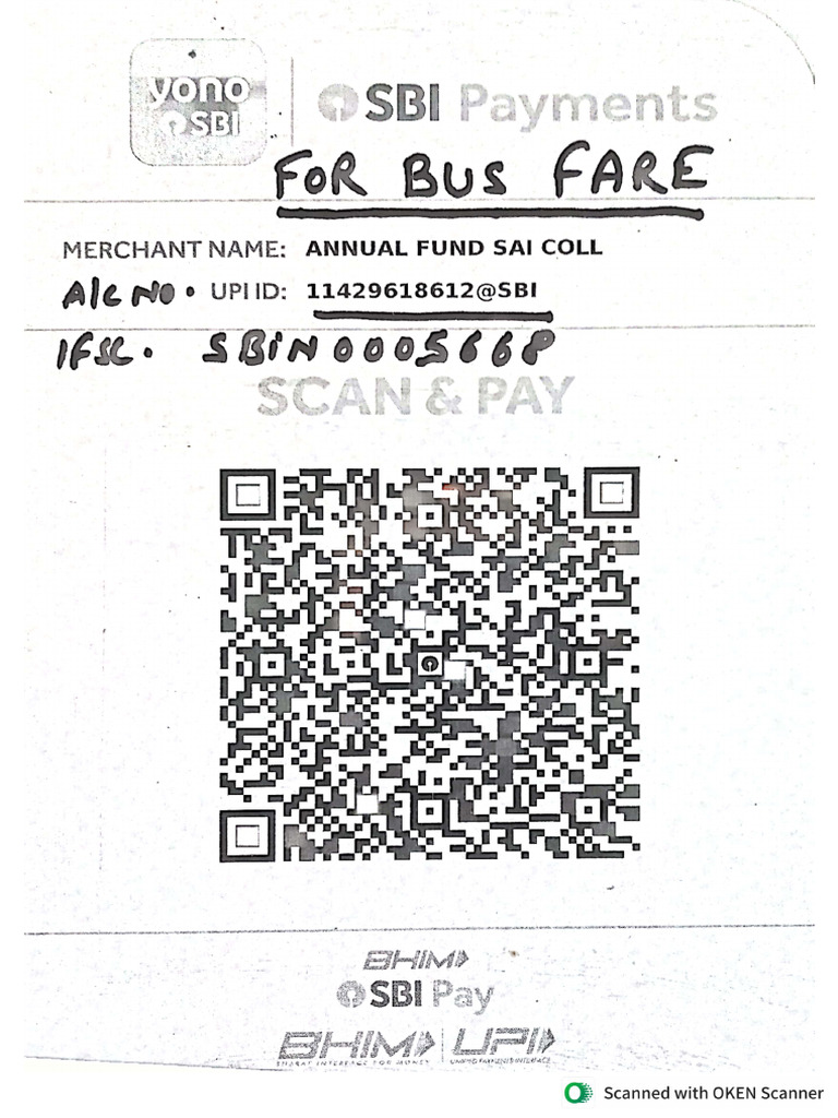 Bus Fare QR Code | PDF