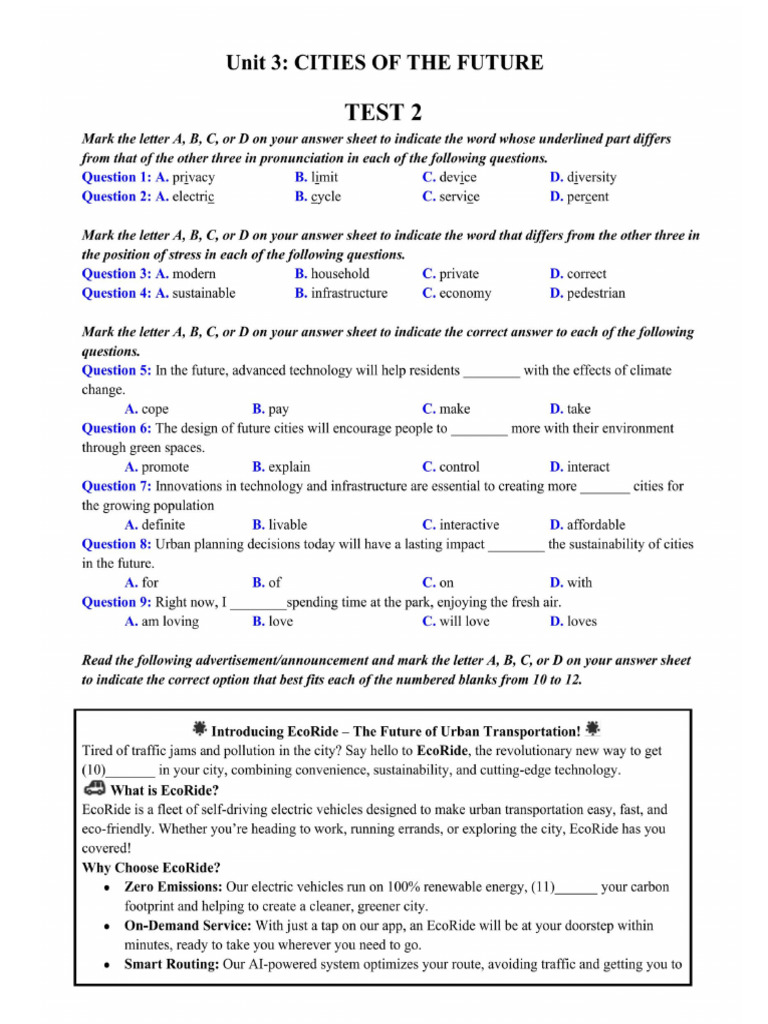 Test 2,3 - Unit 3 11 | PDF