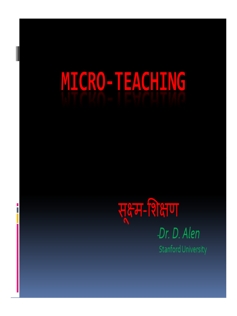 Micro Teaching | PDF