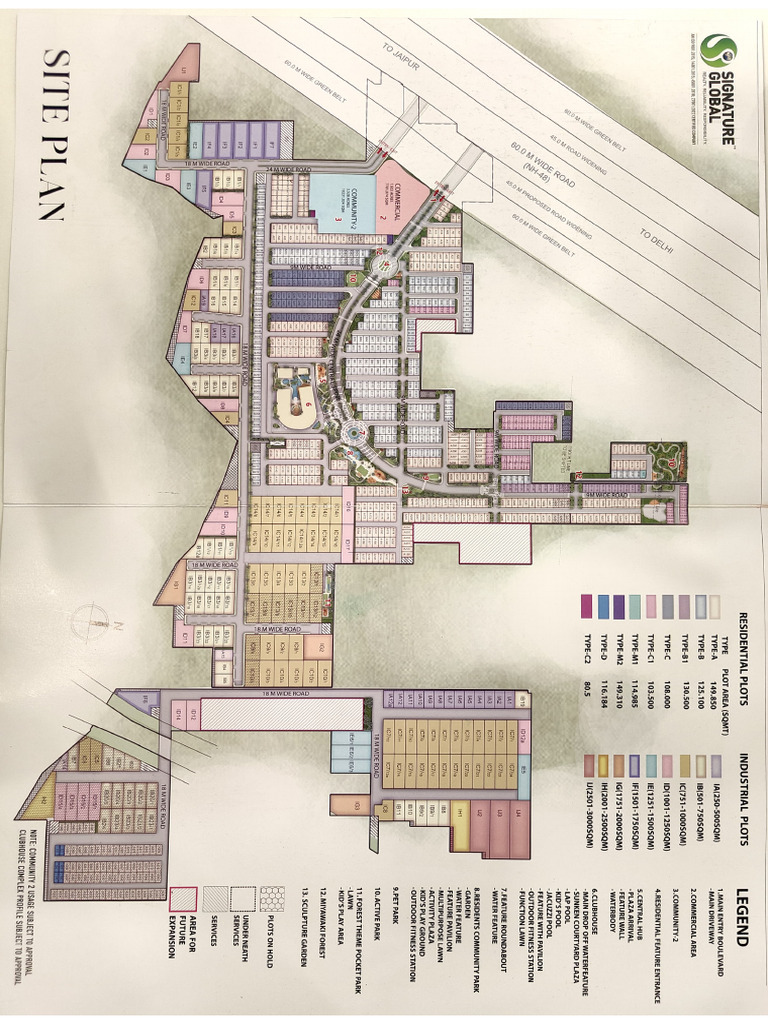 City of Colours Sidhrawali Site Plan | PDF