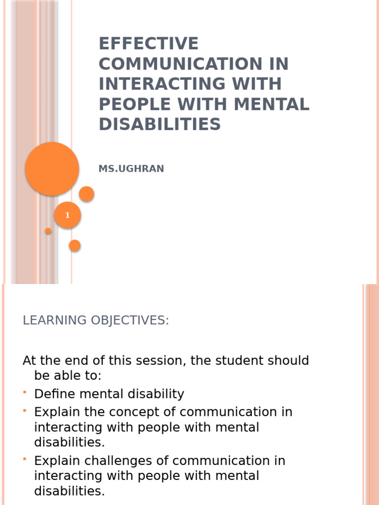 Mental Disabilities | PDF | Mental Disorder | Schizophrenia