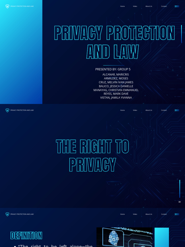 Privacy Protection and Law Overview | PDF | Privacy | Consent