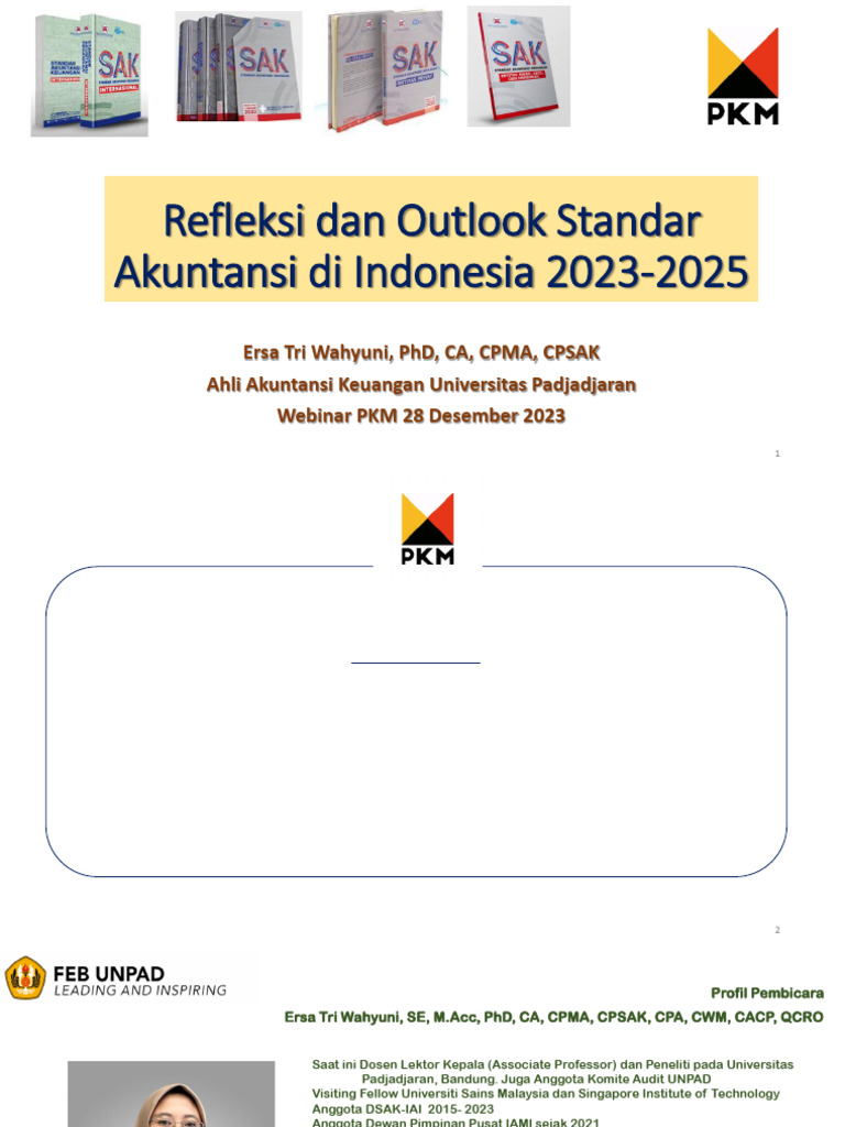 Handout Materi Webinar SAK ETW PKM SAR 28 Des 2023 | PDF