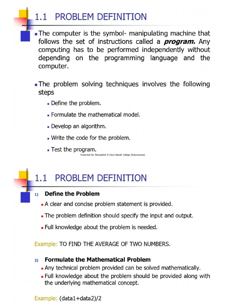 Problem Solving Using C NOTES | PDF