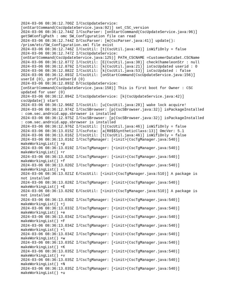 CSC Update l0g | PDF | Computing | Software