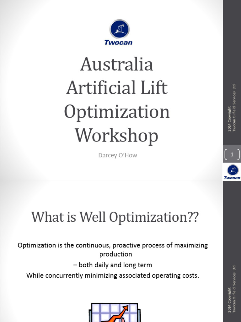 2014 Artificial Lift-Optimization Presentation - Australia | PDF | Pump ...
