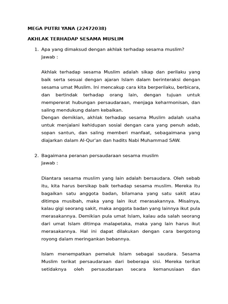 Soal Soal Aik Iii | PDF