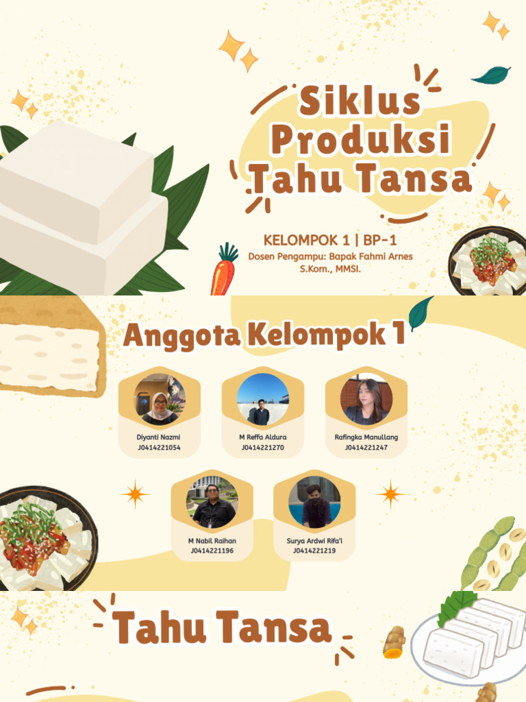 Proses Produksi Tahu | PDF