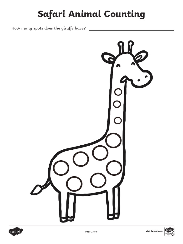 Safari Animal Patterns Counting Activity Sheets | PDF