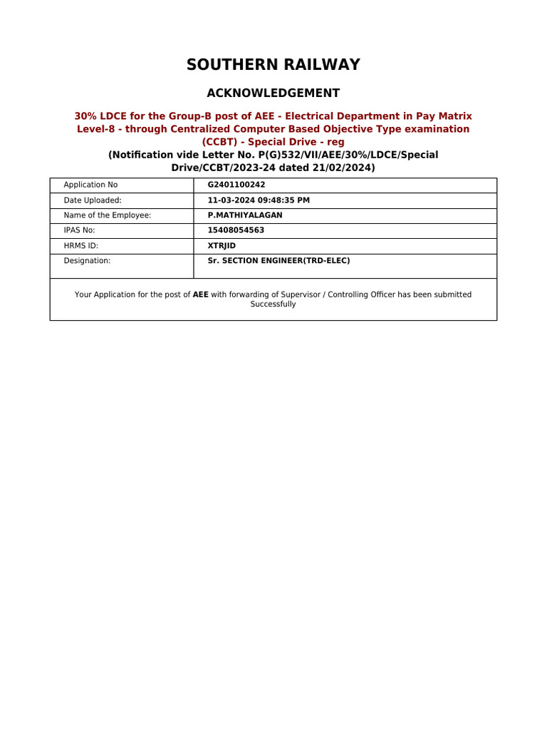 G2401100242 Acknowledgement 202403110948 | PDF