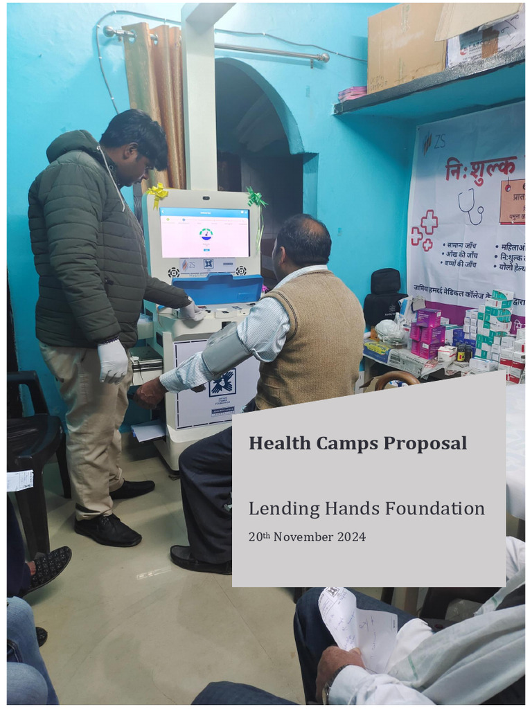 Lending Hands Foundation - Health Camp Proposal - 23-11-2024 | PDF ...