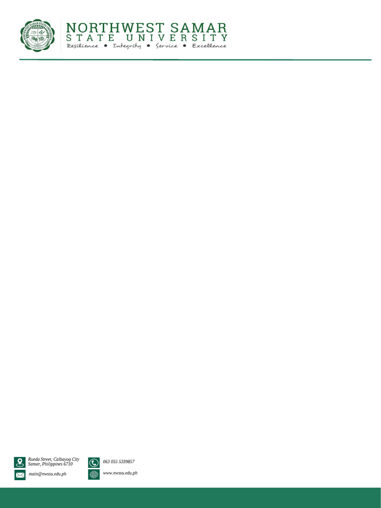 NwSSU Header and Footer A4 | PDF