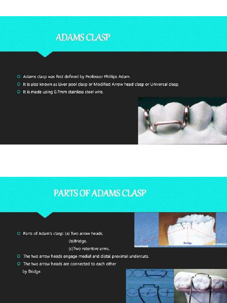 Adams Clasp Theory | PDF