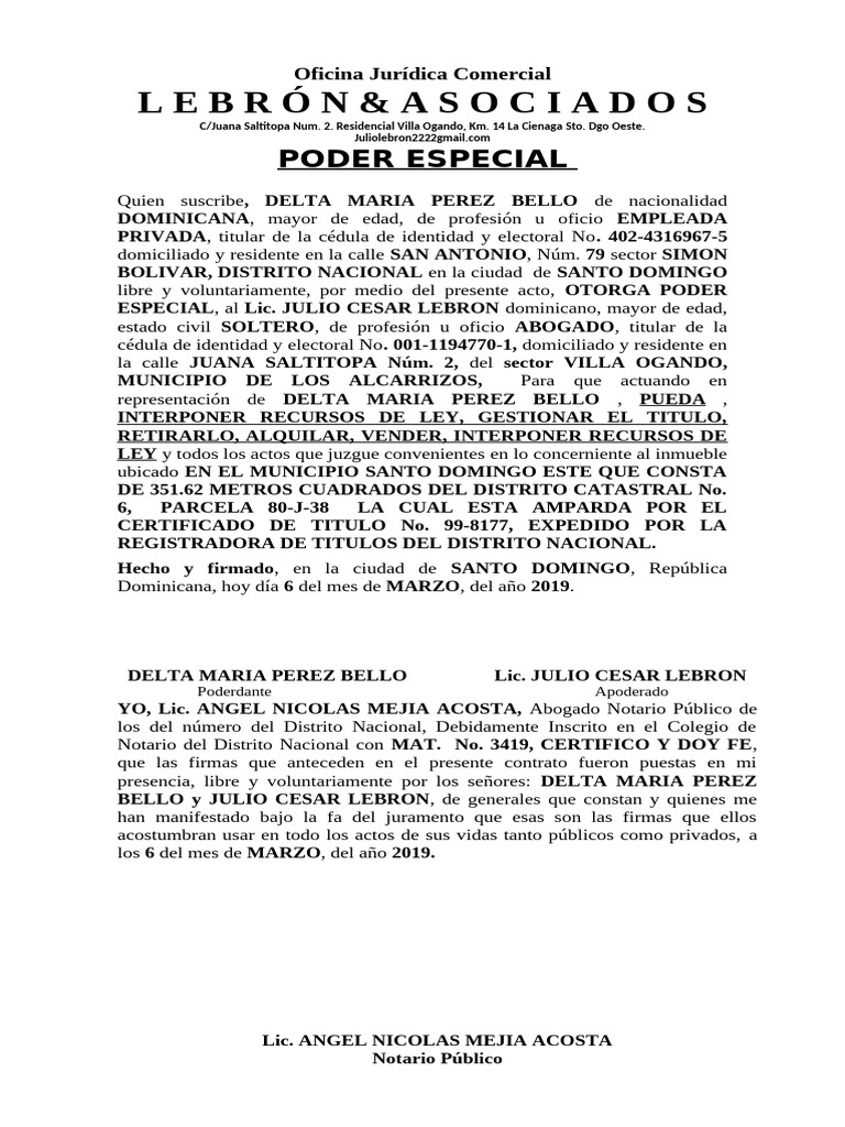 Poder Especial | PDF