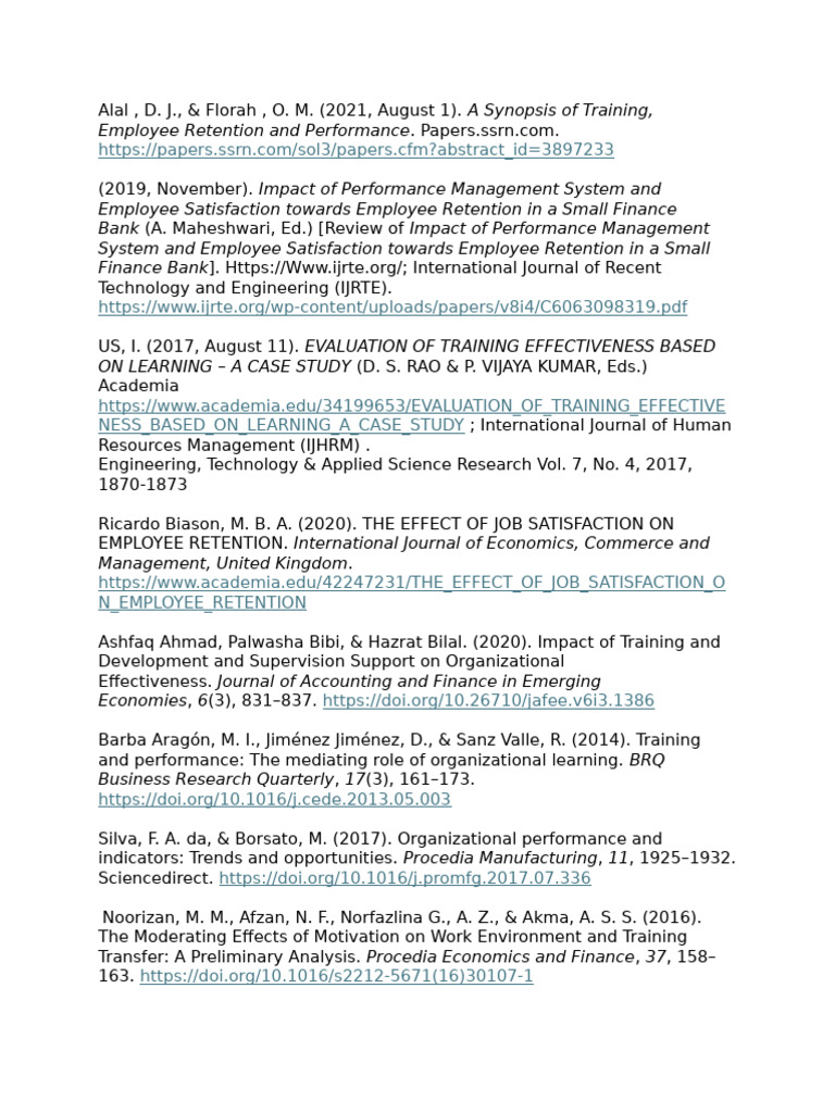 RRL List | PDF | Human Resource Management | Human Resources