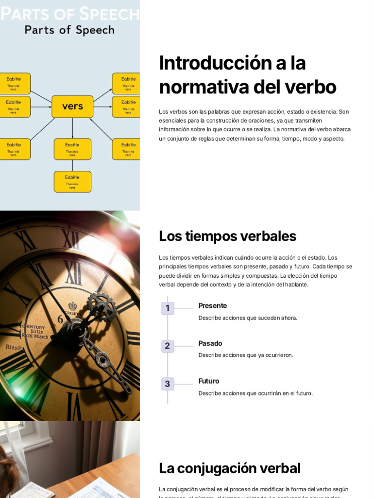 Introduccion A La Normativa Del Verbo | PDF | Verbo | Gramática