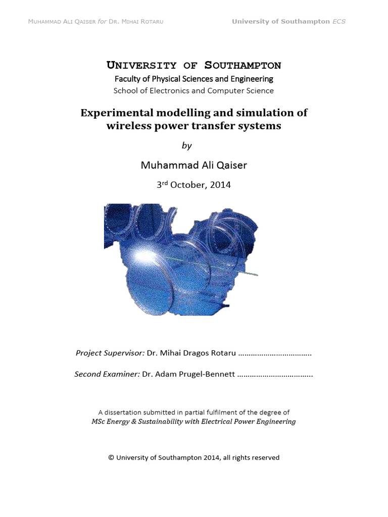 Experimental Modelling of Wireless Power | PDF | Inductor | Inductance