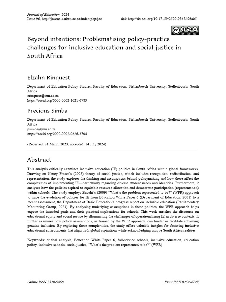 06 (1) | PDF | Policy | Inclusion (Education)
