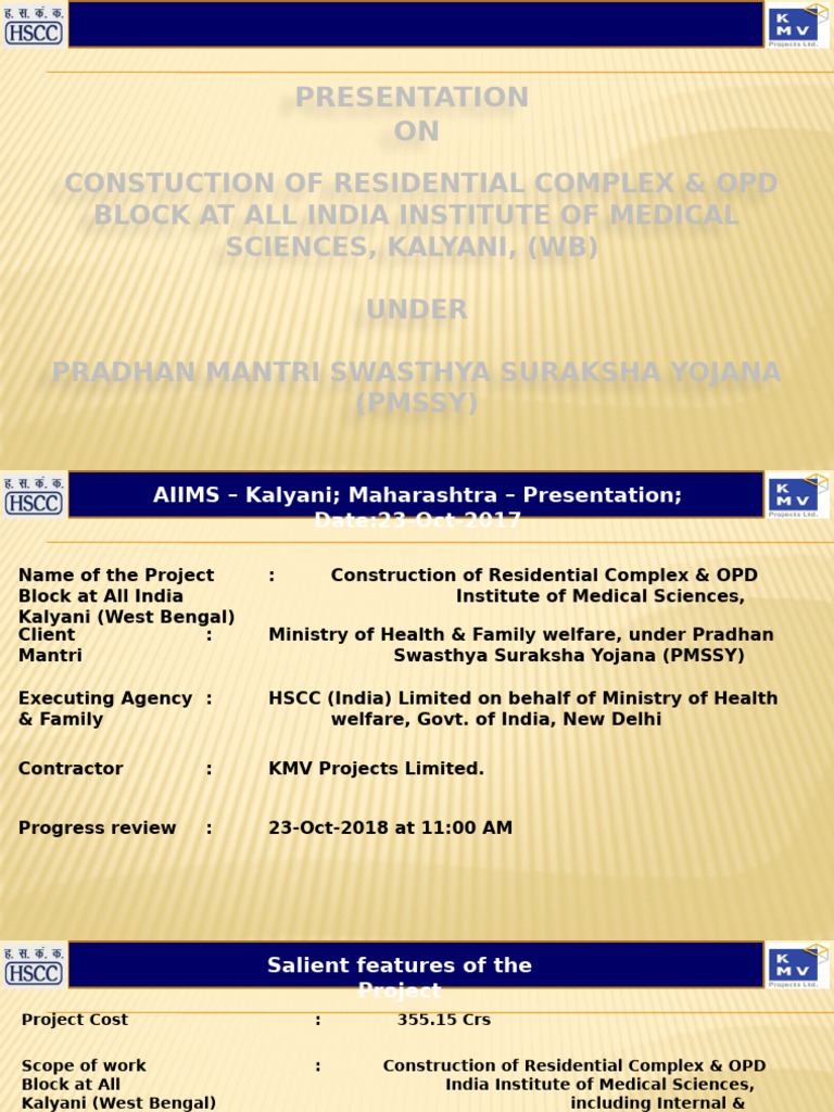 Aiims Kalyani PPT 23 Oct 17 | PDF | Deep Foundation | Building Engineering
