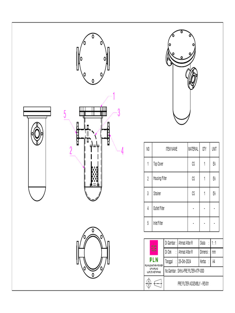 Pre Filter Mitsubishi - Rev01 | PDF