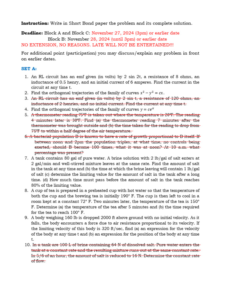 Final Problem Solving 1.0 | PDF | Capacitor | Electrical Resistance And ...