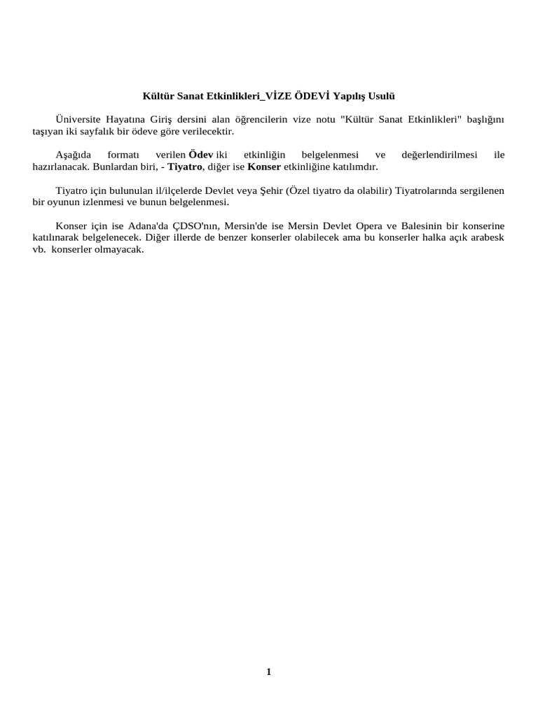 Niversite Hayatina Giris Odev Formati 2 d5t7 | PDF