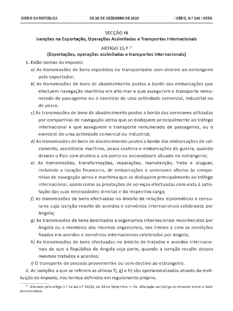 Codigo Do Iva-41 | PDF