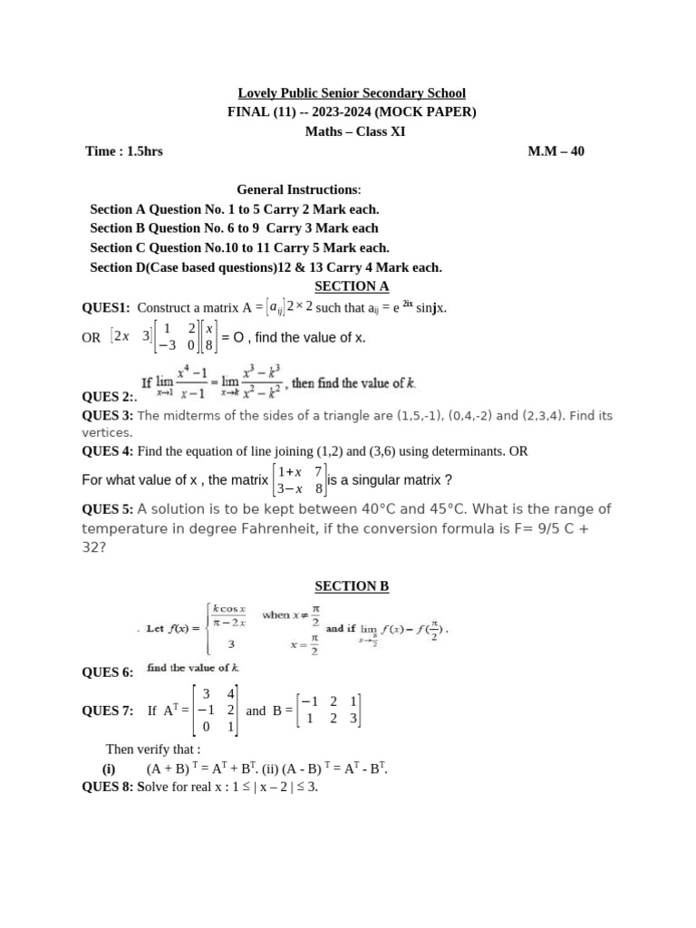 HTTP Schools - Eklavyafocs.com PDVLPSMAIN-2023 WorkSheet C14 M2 D24 MATHS11 | PDF | Geometry ...