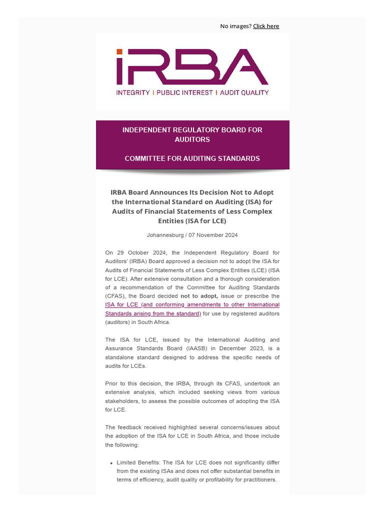 48_ ISA for LCE | PDF | Audit | Accounting