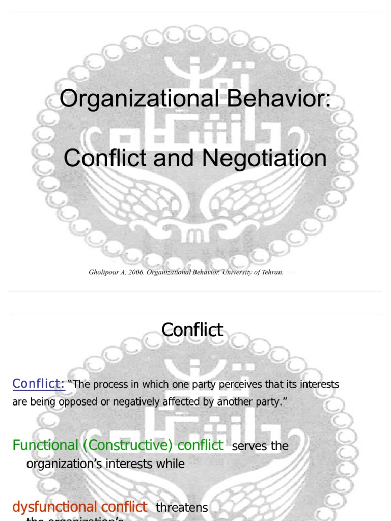Types of Conflict Resolution | PDF | Negotiation | Conflict (Process)
