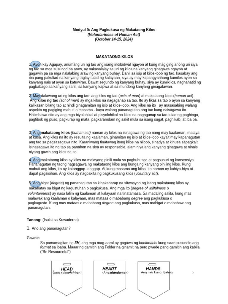 EsP 10 - Module 5 - Octber 14 15 2024 - 122836 | PDF