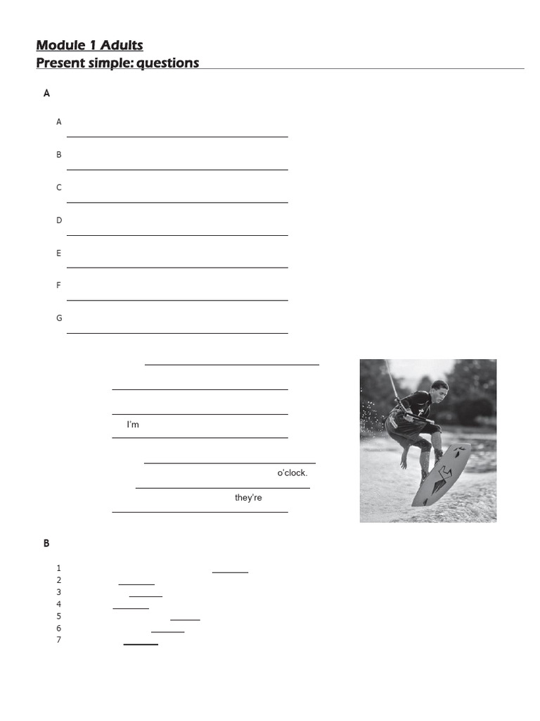 Present Simple Questions Pdf