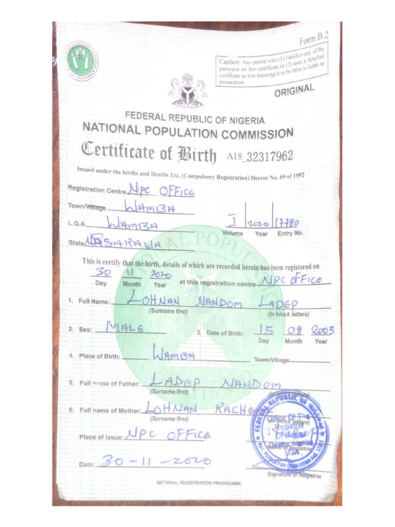 Form B.2 - 075811 | PDF