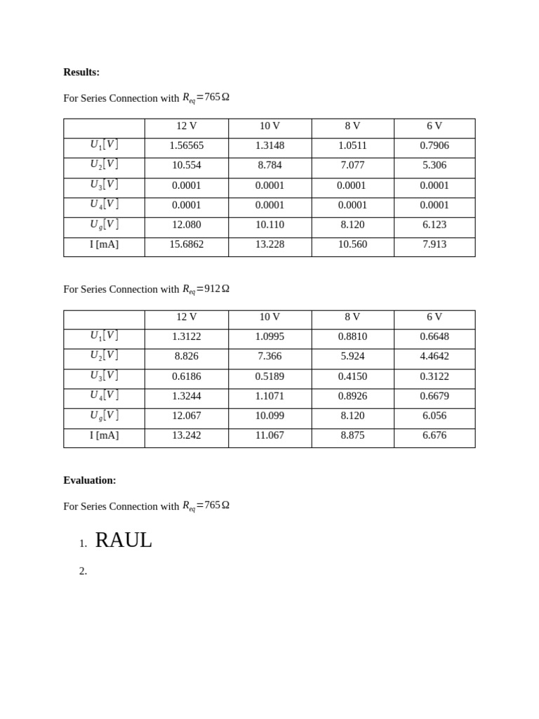 Results | PDF | Quantity | Physical Quantities