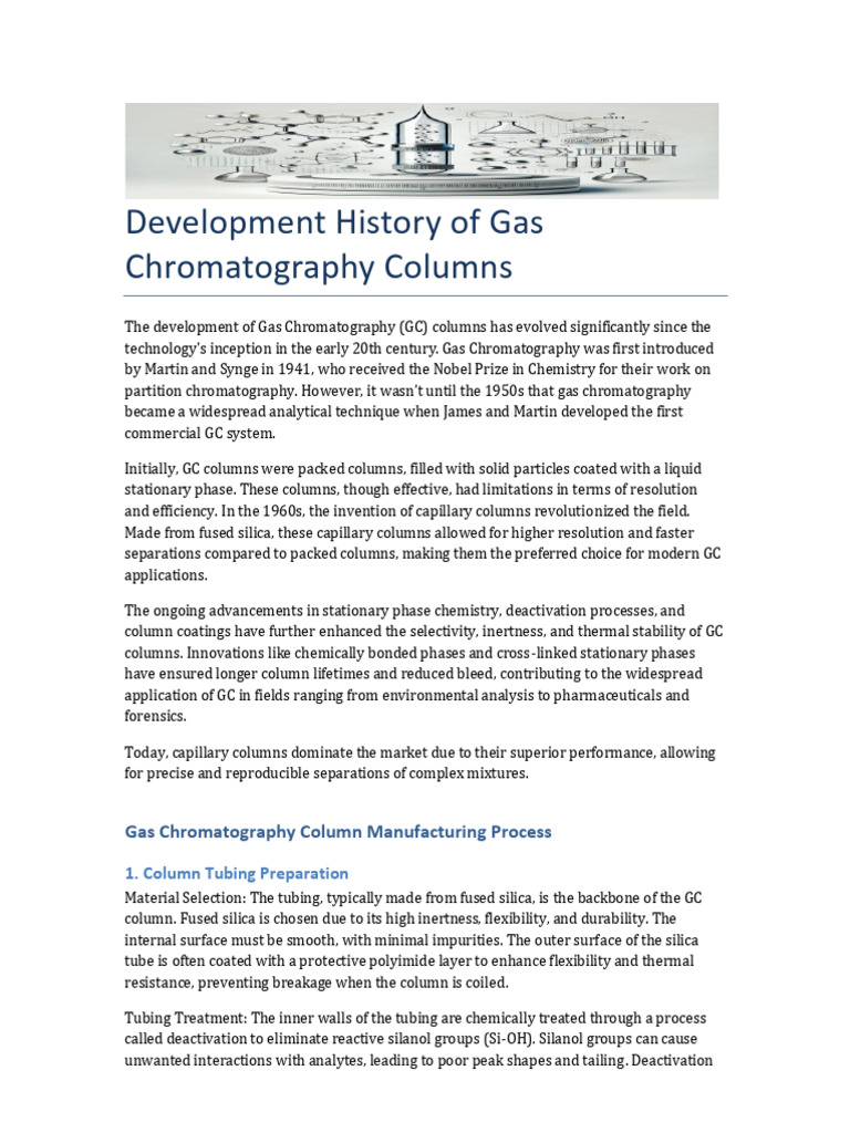 GC Column Process | PDF | Gas Chromatography | Chromatography